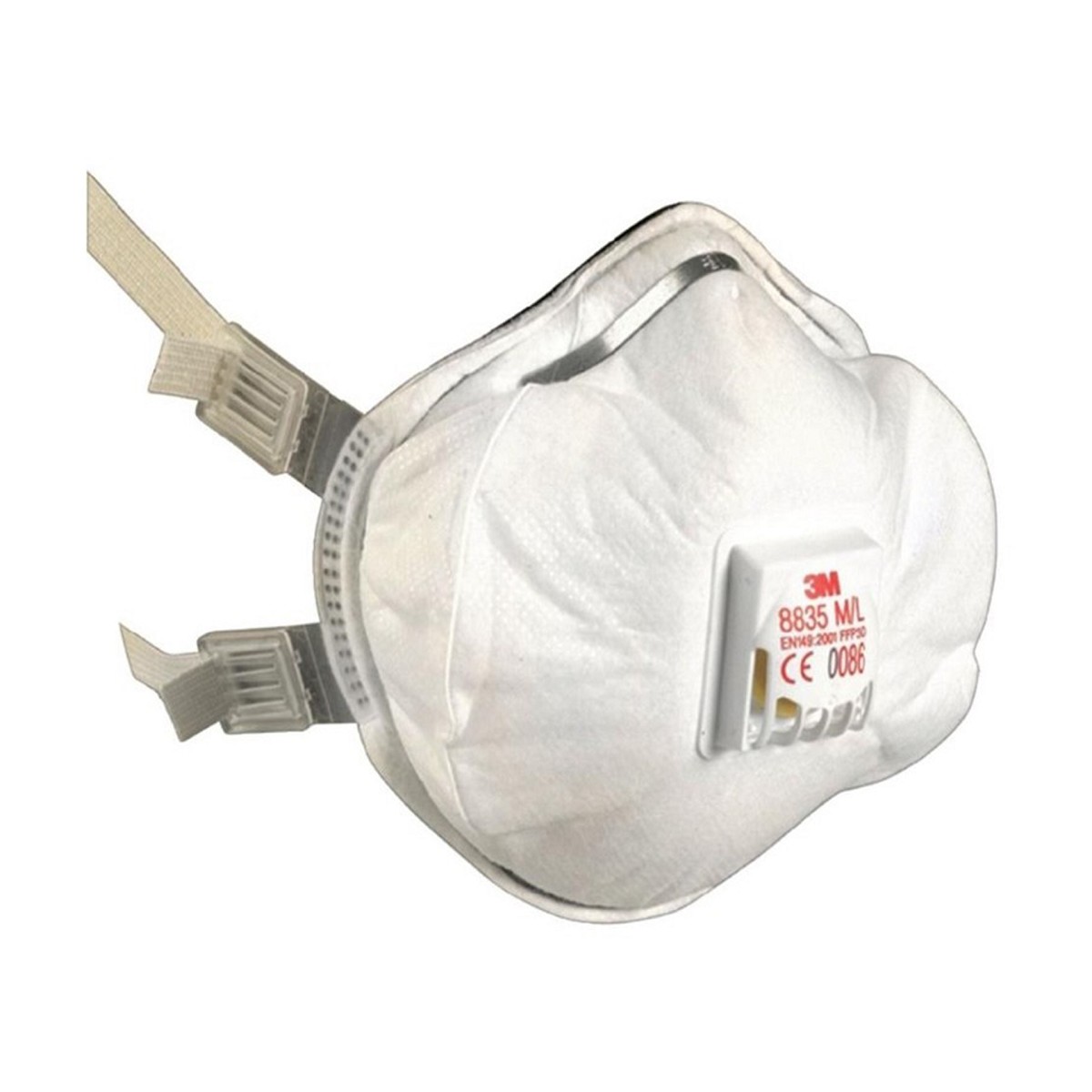 3M Respiratore Serie 8000+ Conchiglia con Elastici Regolabili (Premium ...